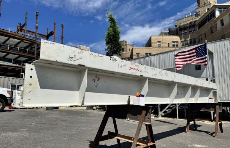 Beam-Signing Marks Milestone at Our Lady of Lourdes Hospital - New ...